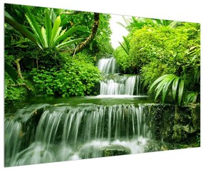 Obraz indonéských vodopádů (120x80 cm)