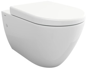 BOCCHI Venezia - WC závěsné 570x360 mm, rimless + sedátko wrap over Soft Close - SET, bílá lesklá