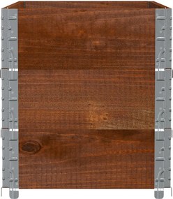 Zahradní truhlík hnědý 100 x 50 cm masivní borové dřevo 3295430