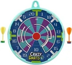 TEDDIES Terč se šipkami / 2 šipky / O 23 cm / Plast / Na kartě / od 3