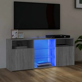 vidaXL TV skříňka s LED osvětlením 120x30x50 cm [804301] Barva: šedá sonoma