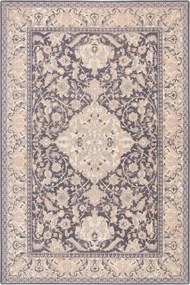 Vlněný koberec Agnella Isfahan Sefora Antracit Rozměr: 200x300 cm