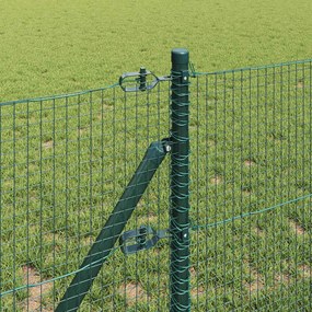 Zemní upevnění svařované drátěné ploty 25 x 0,8 m Zelená 3351723
