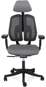 Ergonomická kancelářská židle Liftor Active, šedá (textil + síťovina)