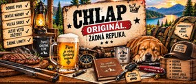 Vtipný hrnek pro chlapa CHLAP originál, žádná replika – dárek pro muže 300 ml