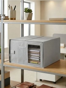 Sinsay - Skládací organizér na ukládání s okénkem - šedá