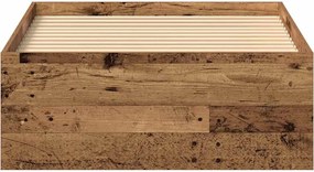 Rám postele bez matrace Staré dřevo 75x190 cm Technické dřevo 3329309