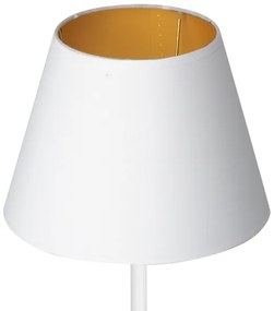 Stolní lampa ARDEN 1xE27/60W/230V pr. 20 cm bílá/zlatá