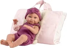 Llorens 73812 NEW BORN HOLČIČKA - realistická panenka miminko s celovi