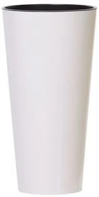 Květináč Prosperplast TUBUS SLIM bílý lesk 30 cm