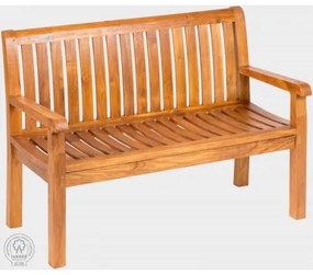 Teakové zahradní lavička PETRO 11027 - 2 sedák - 3D5587