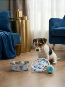 Sinsay - Sada pro psa Stitch s miskou a 2 hračkami - modrá