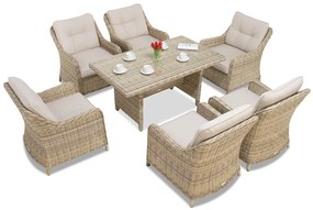 Sada Technorattan Toledo Premium béžová Garden Point