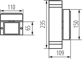 Svítidlo Kanlux ZEW EL-235J-B GU10 IP44 černá 22440