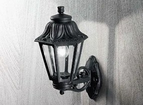 ILUX 101491 Venkovní nástěnné svítidlo Ideal Lux Anna AP1 big nero 101491 černé   - IDEALLUX