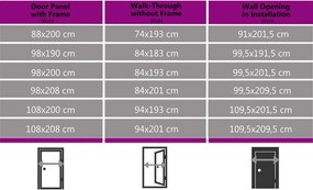 vidaXL Vchodové dveře hliník a PVC 100 x 200 cm [3056818] Barva: Bílá