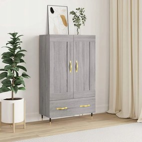 Fionshop 263916959 Skříň highboard šedá sonoma 69,5 x 31 x 115 cm kompozi