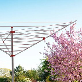 Erga Garden 4000, volně stojící 3-ramenný zahradní sušák na prádlo 174x202x195 cm, stříbrná-modrá, ERG-SEP-10SUSOGRGAR40
