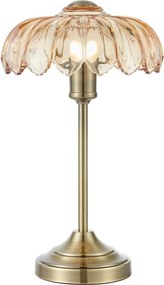 Stolní lampa v mosazné barvě/jantarová (výška 43 cm) Kurage – Markslöjd