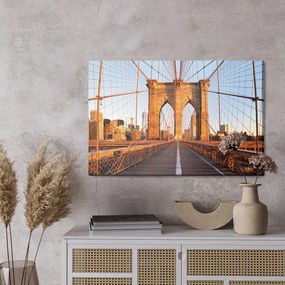 Obraz Brooklynský Most, New York Nedostatek Nedostatek Přírodní plátno 120x80