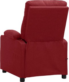 Elektrické masážní křeslo vínové textil 3098854
