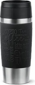 Emsa Travel Mug Classic 0,36 l černá / Termohrnek / nerezová ocel / 4