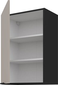 ARIA cb | horní skříňka 50 G-72 1F policová | 50 cm | ANTI FINGERPRINT povrch | černá/béžová