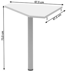 Kondela Kancelářská sestava, bílá, JOHAN 2 NEW