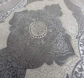 BE Koberec Allianz 6302 GREY - šedý obdélníkový Rozměr: 60x100 cm