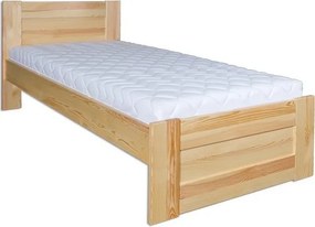 Casarredo - Komfort nábytek Masivní postel KL-121, 90x200, borovice, výběr moření | barva: bez moření borovice