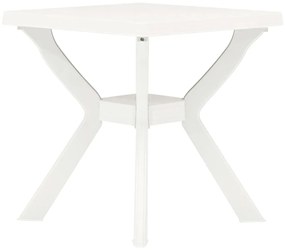 48799 vidaXL Bistro stolek bílý 70 x 70 x 72 cm plast