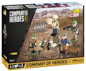 Cobi 3041 Company of Heroes Figurky s doplňky, 60 kostek, 4 figurky