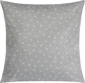 Bellatex Polštářek ADÉLA 40x40 cm Pnoucí kvítek šedá, bílá