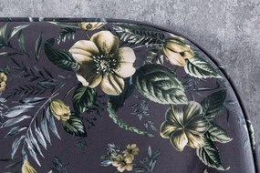 Designová lavice Jalisa 130 cm šedý samet