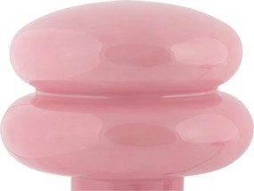 Růžová skleněná stolní lampa (výška 24 cm) Incesante – Leitmotiv