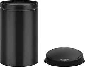 Odpadkový koš s automatickým senzorem 40 l uhlíková ocel černý 322699
