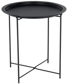 Příruční stolek s odnímatelnou tácem, černá, Tempo Kondela RENDER