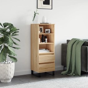 vidaXL Skříň highboard 40 x 36 x 110 cm kompozitní dřevo [831522] Barva: hnědý dub