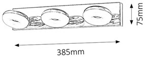 Rabalux 5718 - LED koupelnové svítidlo BEATA 3xLED/5W/230V IP44