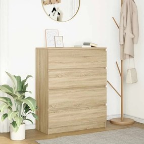 Příborník dub sonoma 80x35x99 cm kompozitní dřevo 3328482