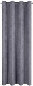 Zatemňovací závěs se strukturou manšestru šedé barvy 140 x 250 cm