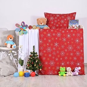 Vánoční povlečení Aurelia červené EMI, Dětský set 90x130 + 45x65