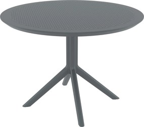Stůl Sky kulatý 105 cm – tmavě šedá