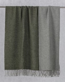 Pléd Merinos 140x200 cm melange green khaki