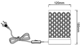 Brilliant 94963/86 Stolní lampa NEOLIA černá +zlato
