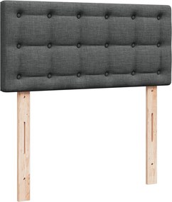 Box spring postel s matrací tmavě šedá 80 x 200 cm textil 3286910