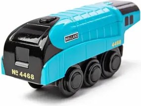 Bigjigs Rail Elektrická lokomotiva Mallard modrá / od 3 let