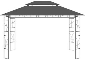 vidaXL Marketos Altán 4 x 3 x 2,7 m antracitový 160 g/m²