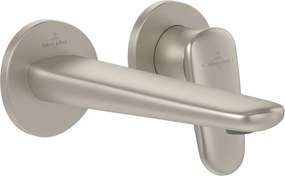 Villeroy & Boch Antao - Umyvadlová baterie pod omítku, 2-otvorová instalace, s tělesem, matný kartáčovaný nikl TVW11100200064