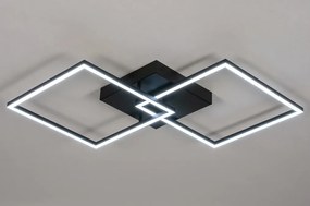 Stropní stmívatelné LED svítidlo do obýváku Canetra Black 450